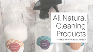 All Natural Cleaning Products + Free Printable Labels | Hirschfeld