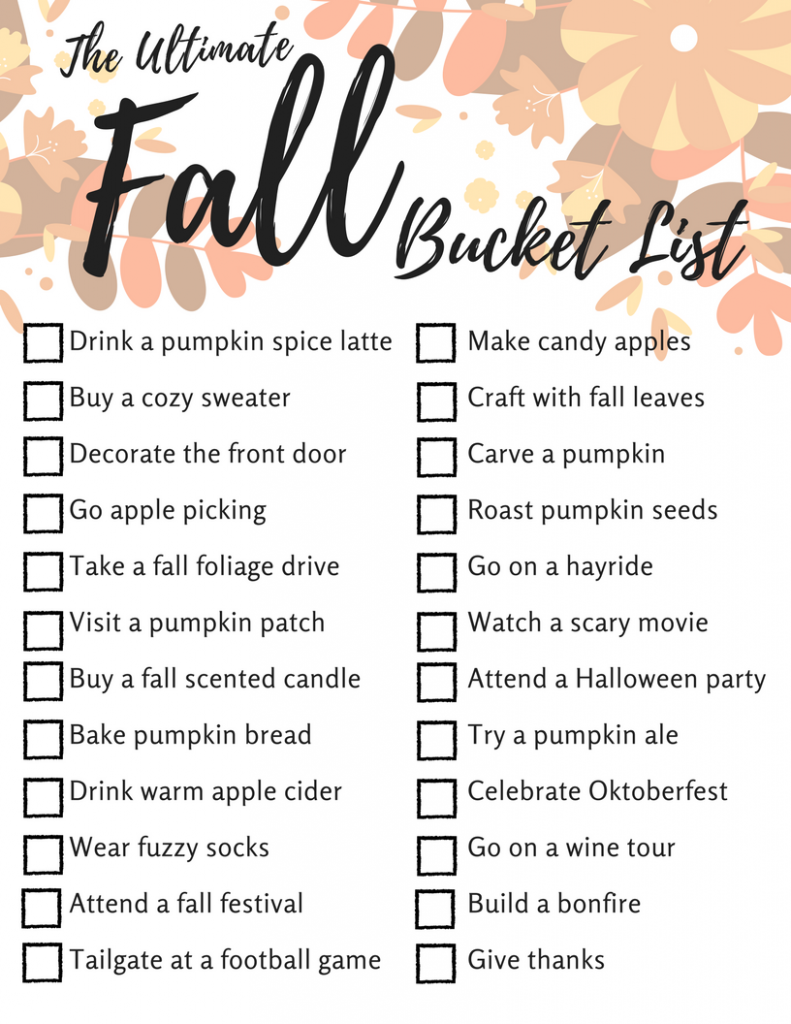 the-ultimate-fall-bucket-list | Hirschfeld