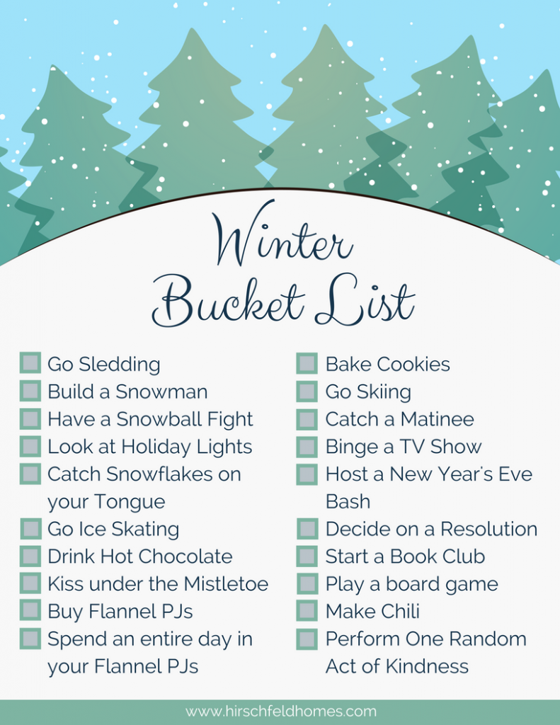 Winter Bucket List | Hirschfeld